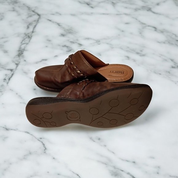 Born | Shoes | Born Rich Brown Leather Clogs | Poshmark